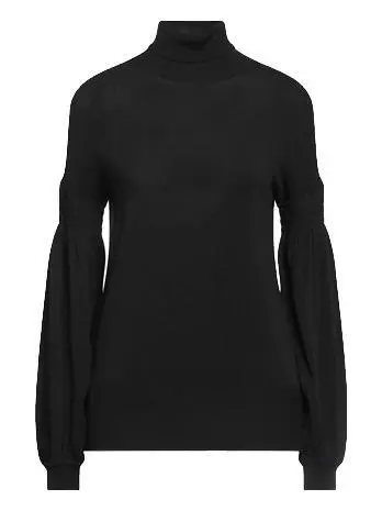 LIU •JO Turtleneck Knit Top - Black