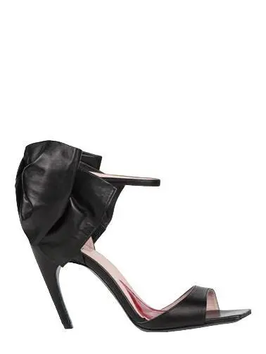 ROGER VIVIER Leather Sandals - Black