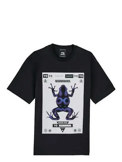 Adidas Y3 Nbhd Graphic Tee Shirt - Black