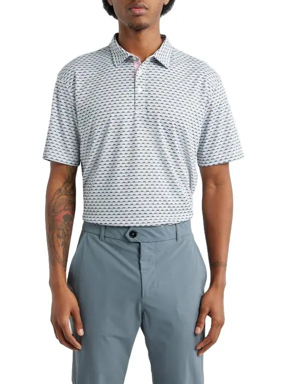 SWANNIES Valley Performance Golf Polo - Navy