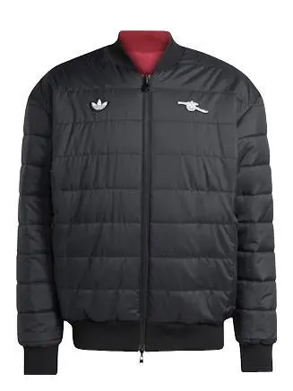 Adidas Arsenal Terrace Icons Jacket - Team Coll Burgundy Black