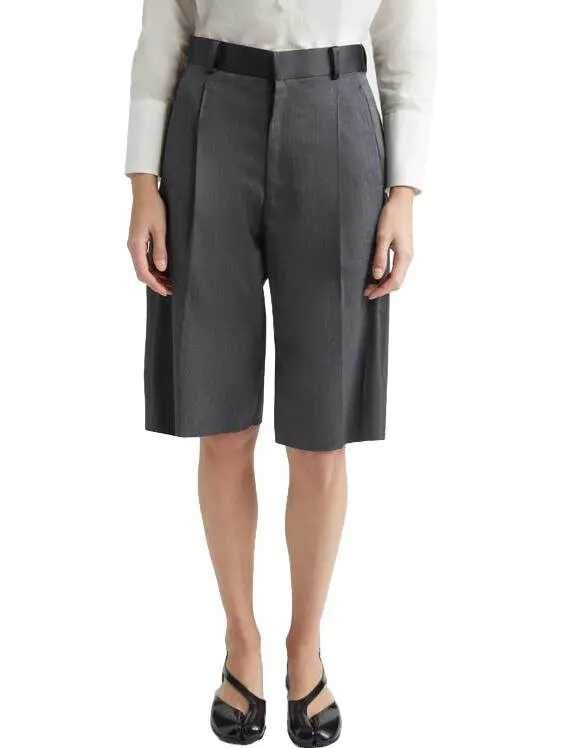 UNDERCOVERISM Wool-blend Over-the-knee Shorts - Charcoal