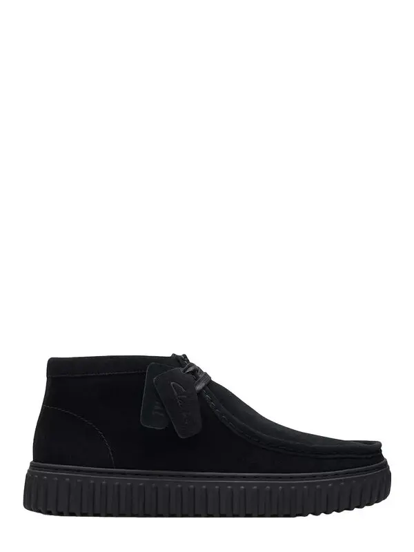 Clarks Torhill Hi Boots - Black Suede