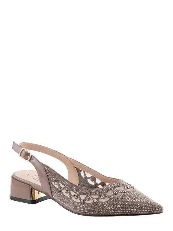 SPRING STEP SHOES Pointed Toe Slingback Flat - Taupe