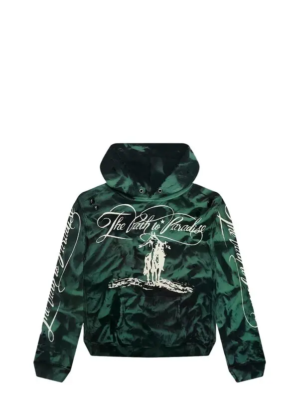 HELLSTAR Printed Hoodie - Green