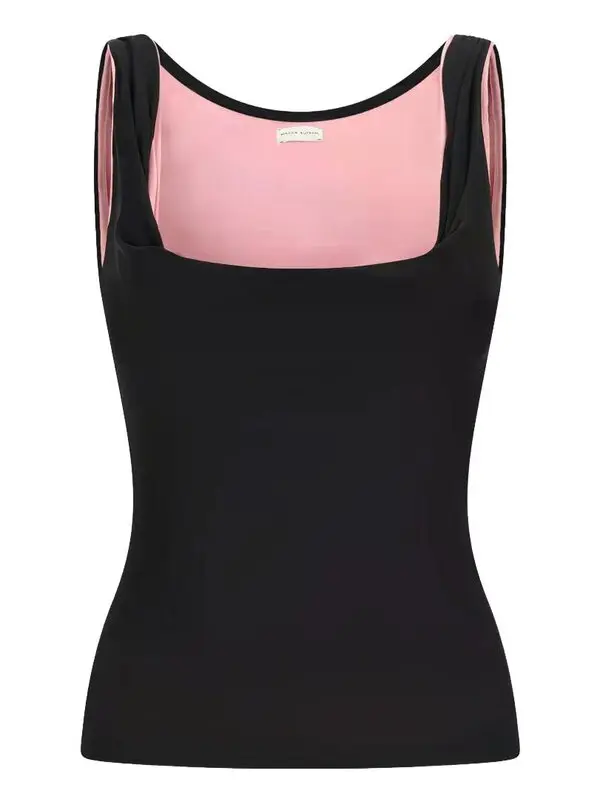 Magda Butrym Square-neck Tank Top - Black