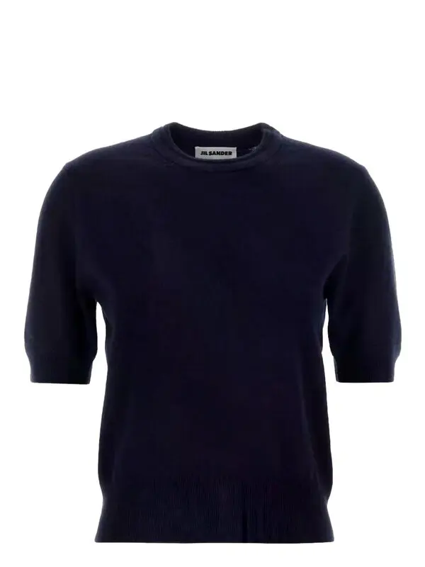 JIL SANDER Short-sleeve Knit Top - Blue