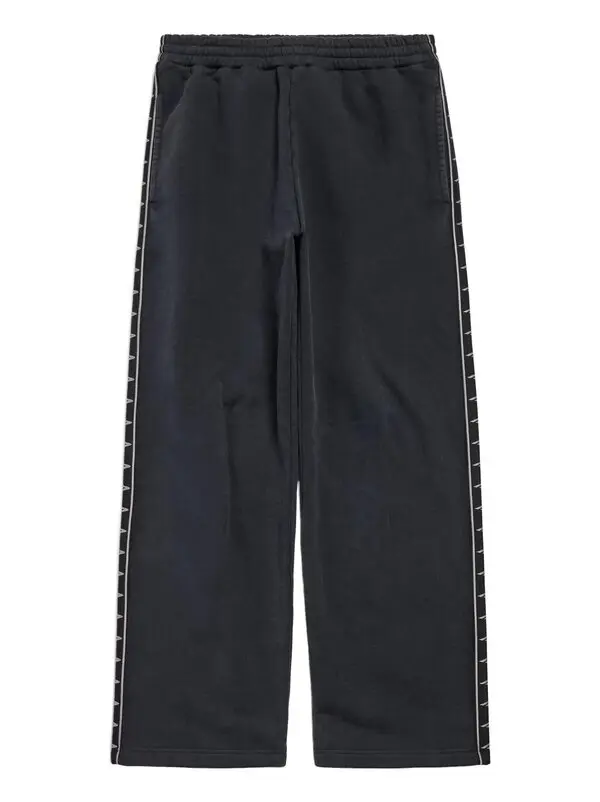 Balenciaga Stripe Baggy Pants - Black