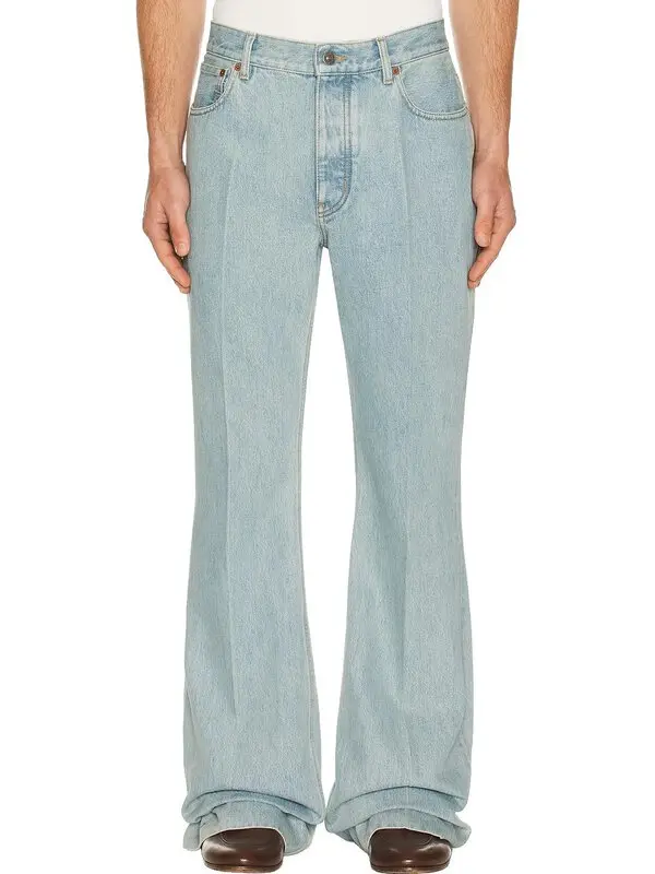 Valentino Garavani Flared Denim Jeans - Blue Denim
