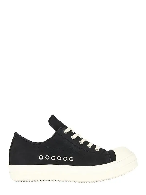 Rick Owens Extreme Low Sneaks - Black & Milk