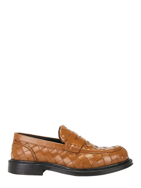 Bottega Veneta Intrecciato James Lace Up - New Amber