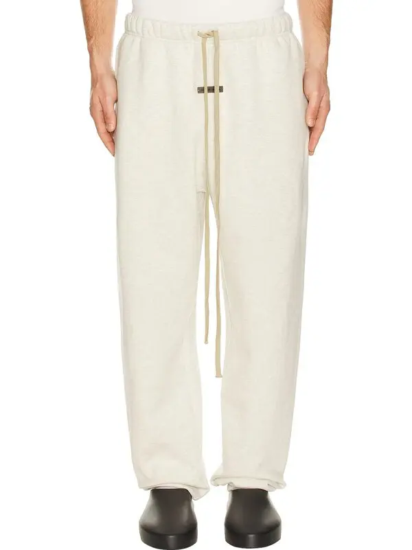 Fear Of God Classic Sweatpant In Red - Oatmeal Heather