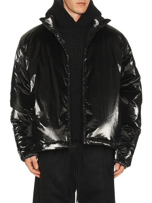 Fear Of God Puffer Jacket - Metallic Black