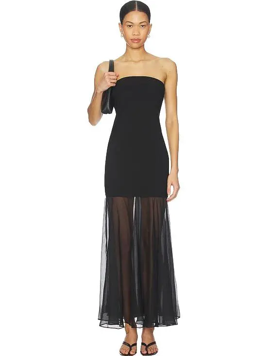 Astr The Label Lizet Strapless Dress - Black