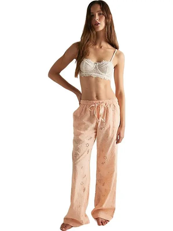 Free People Day Drift Pants - Pale Peach