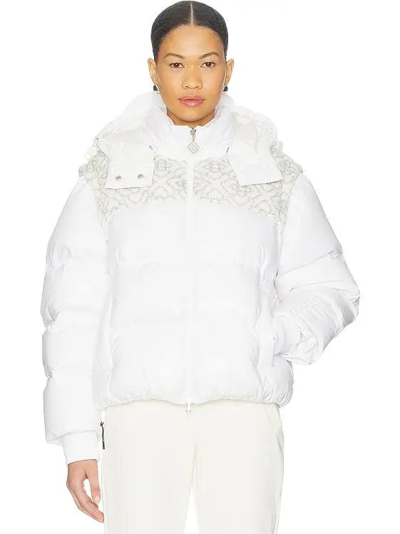 Casablanca Puffer With Removable Sleeves - White