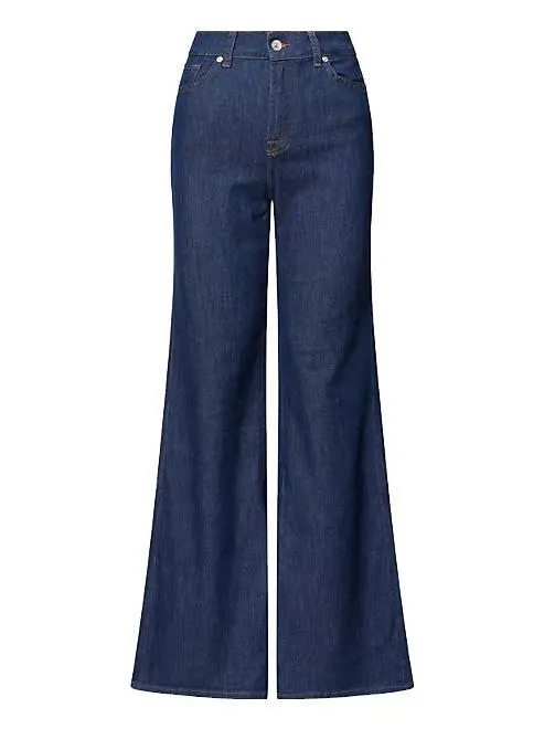 7 For All Mankind High-rise Flare Stretch-denim Jeans - Halona