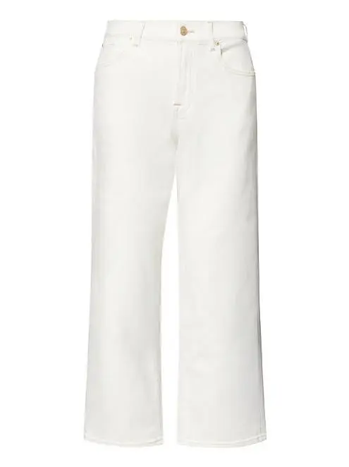 7 For All Mankind Stovepipe Straight-leg Denim Jeans - Sugar