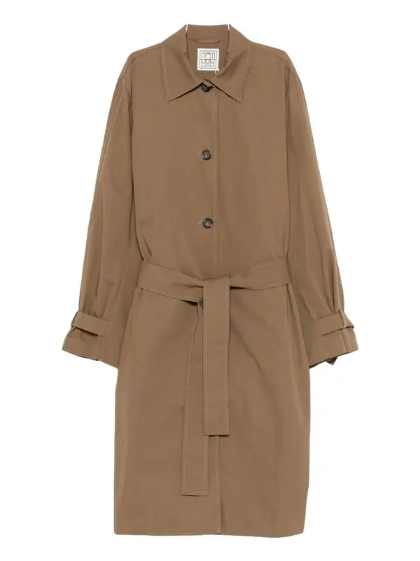 TOTEME Cotton Trench Coat - Beige