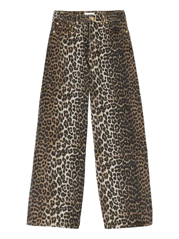 GANNI Organic Cotton Denim Jeans - Multi