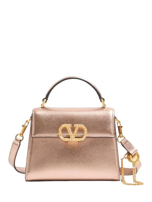 Valentino Garavani V Sling Mini Leather Handbag - Pink