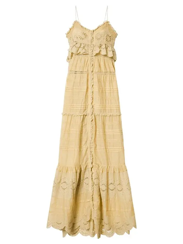 MARANT ETOILE Paule Maxi Dress - Light Ochre