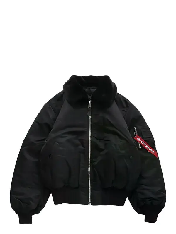 MASTERMIND WORLD Zip-up Bomber Jacket - Black
