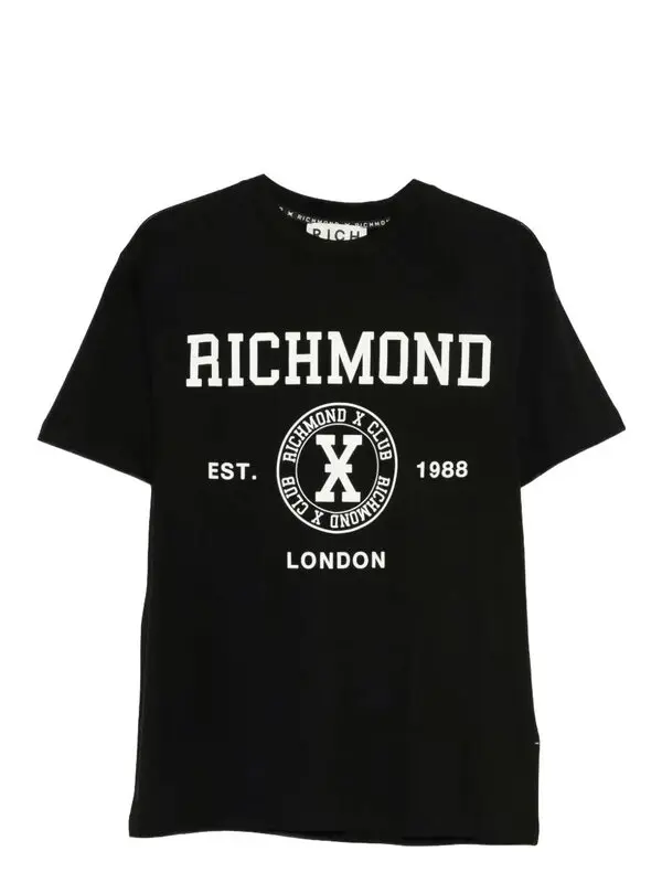 John Richmond Logo Graphic T-shirt - Black
