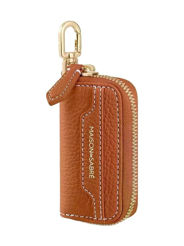 MAISON DE SABRE Zipped Key Charm - Brown