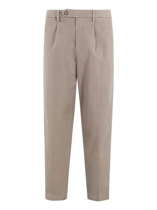 RE-HASH Buttoned Pleated Trousers - Neutrals