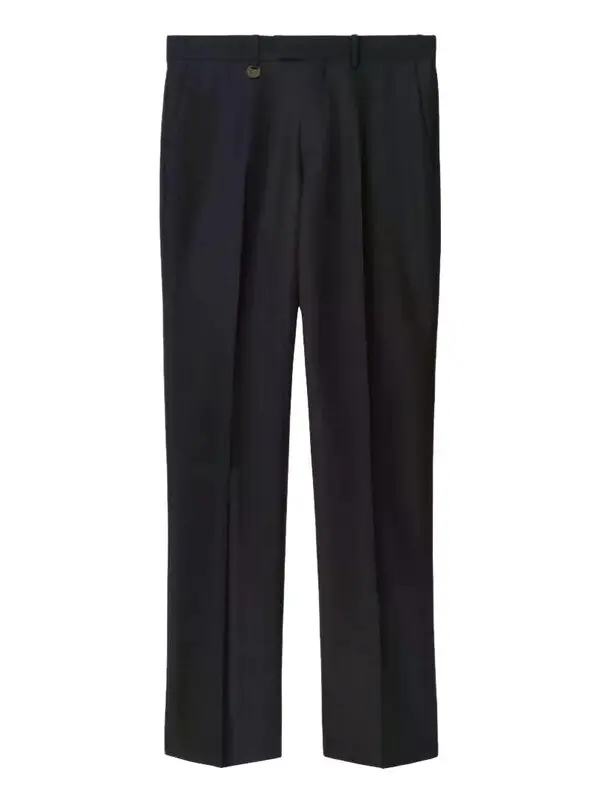 Burberry Tailored Trousers With Tag Detail - Blue