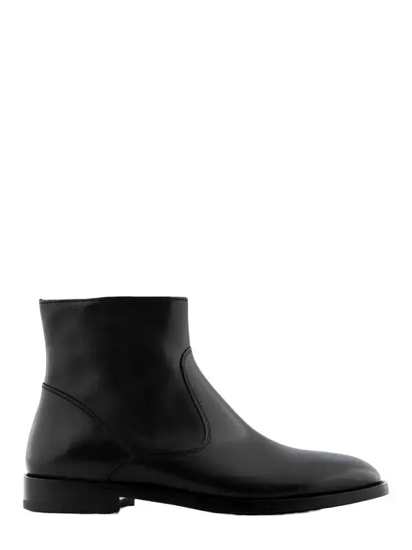 BOTTERO Floyd Zip Leather Boots - Black