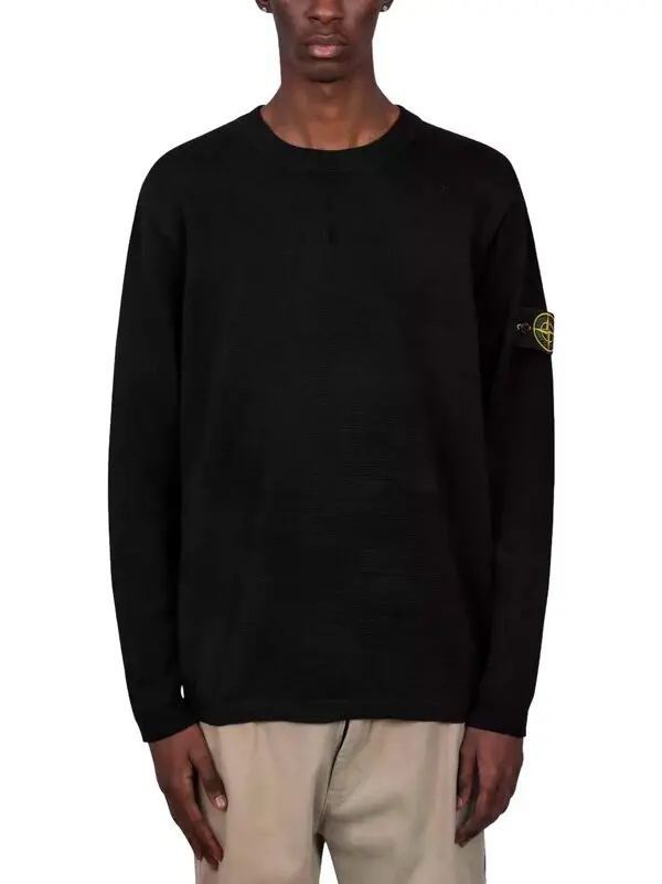 Stone Island Round-neck Sweater - Black