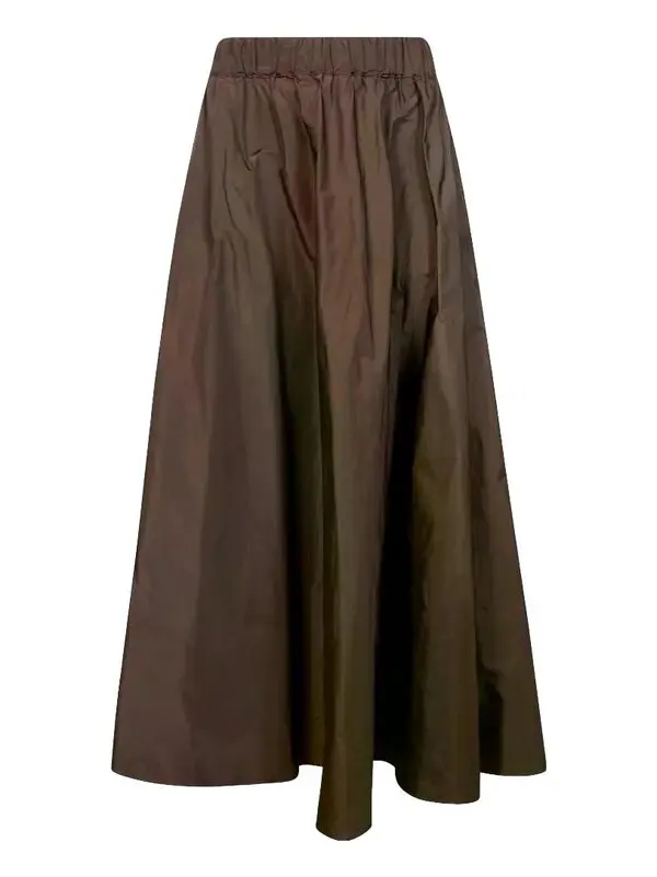 P.a.r.o.s.h Elastic-waistband Midi Skirt - Brown