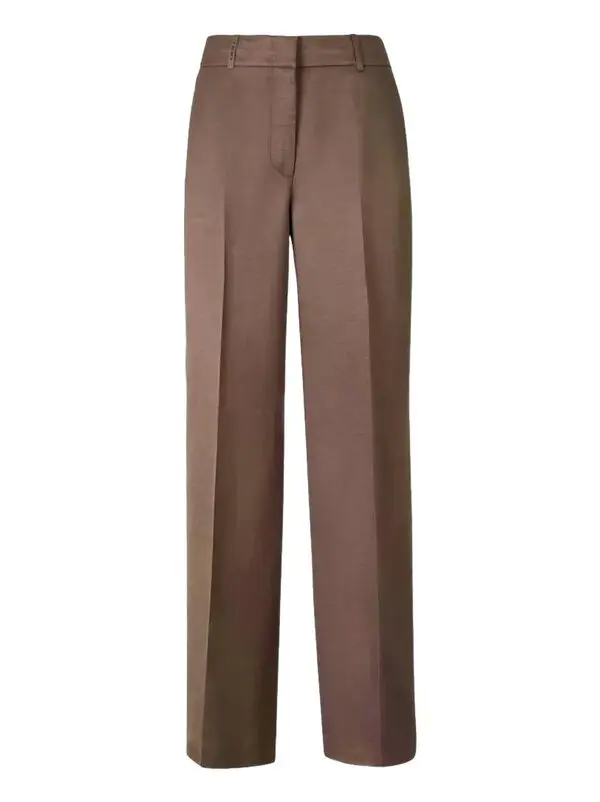 Peserico Straight Trousers - Brown