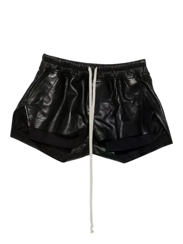 Rick Owens Drawstring Relaxed Fit Shorts - Black