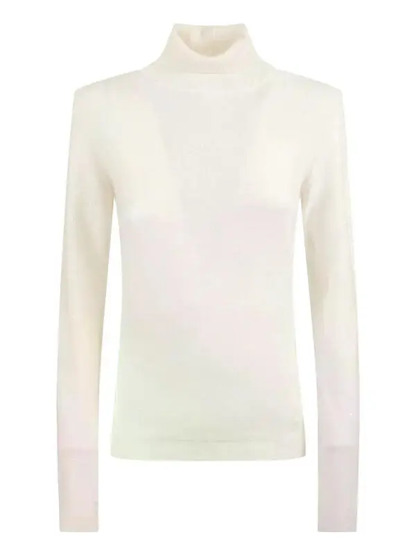 Fabiana Filippi Embellished Turtleneck Top - Neutrals