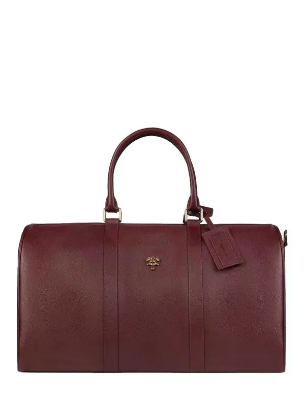 PLACE OF ËLMS Arbor Grained Holdall Bag - Red