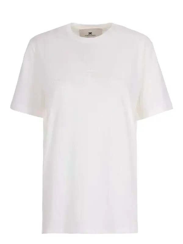 Elisabetta Franchi Logo-embossed T-shirt - White