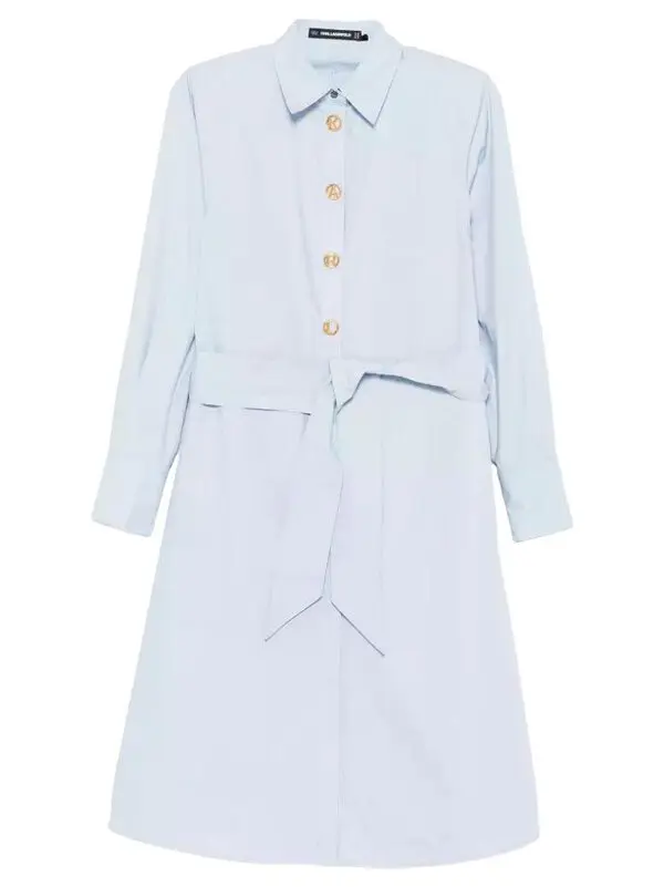 Karl Lagerfeld Button-fastening Midi Shirt Dress - Blue