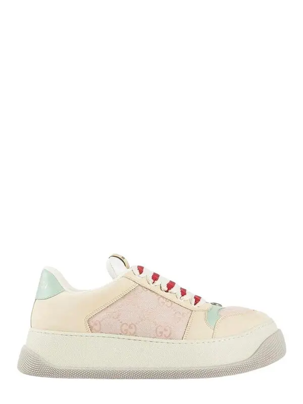Gucci Screener Gg Monogram Sneakers - Pink/beige