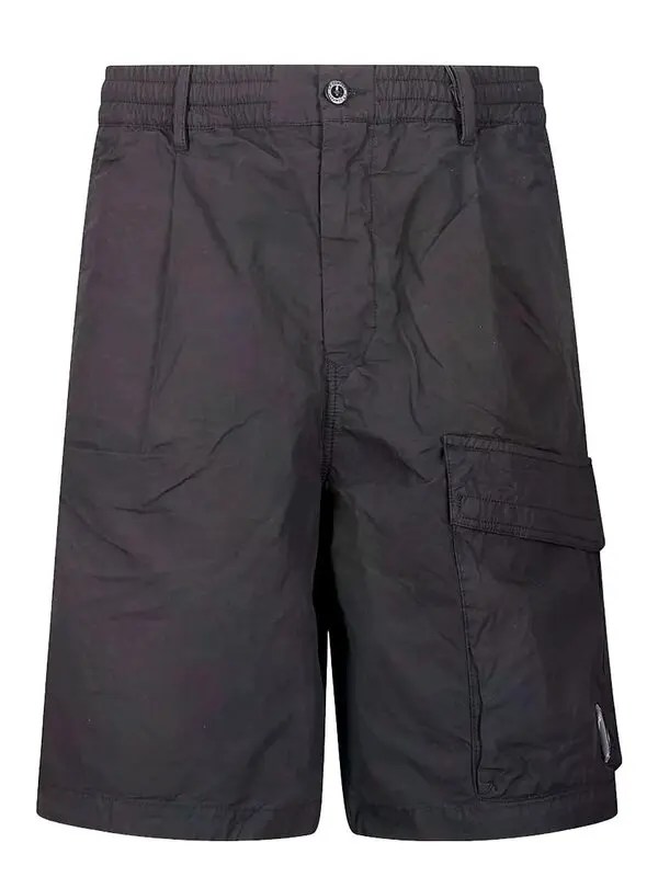 C.P. COMPANY Micro-reps Lens Shorts - Black