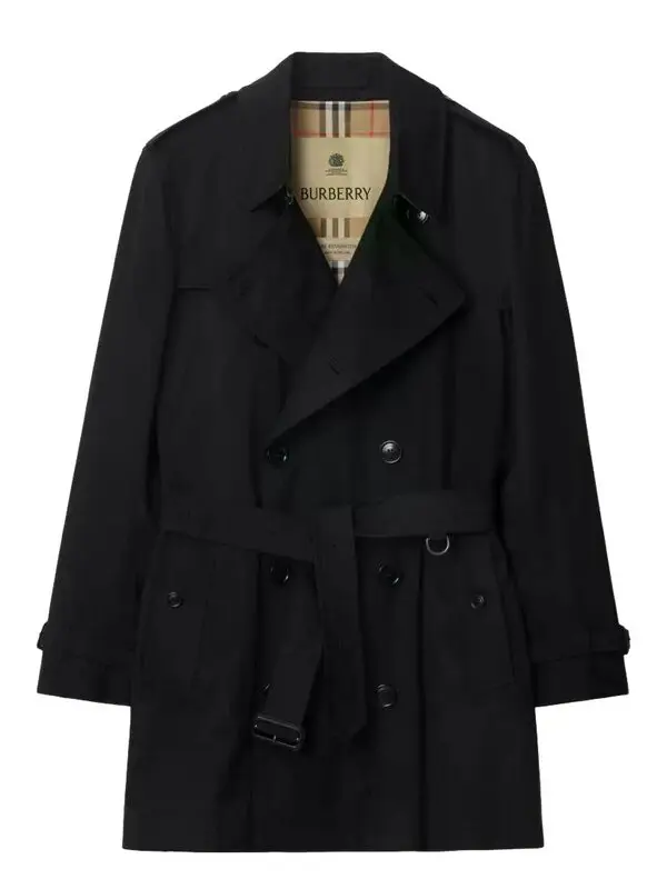 Burberry Double-breasted Trench Coat - Black