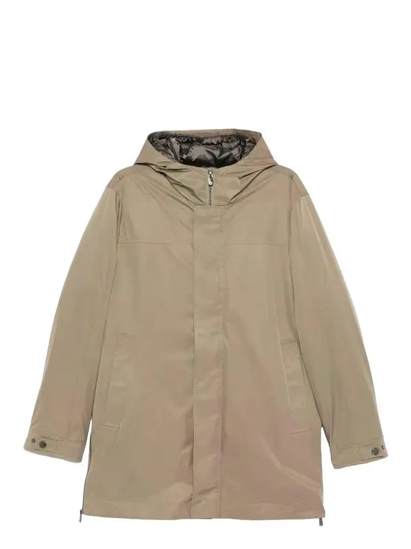 Corneliani Long-sleeve Hooded Coat - Neutrals