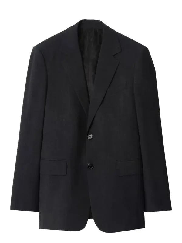 Burberry Single-breasted Tailored Jacket - Grey