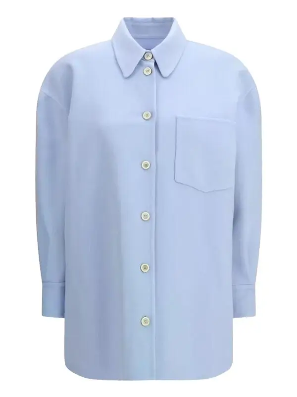 Fabiana Filippi Buttoned Chest-pocket Shirt - Blue