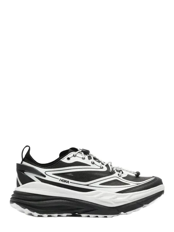 HOKA Stinson One7 Lace-up Sneakers - Black