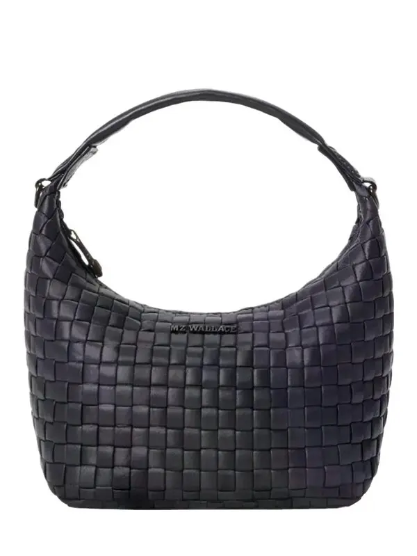 Mz Wallace Mini Woven Hobo Tote - Black