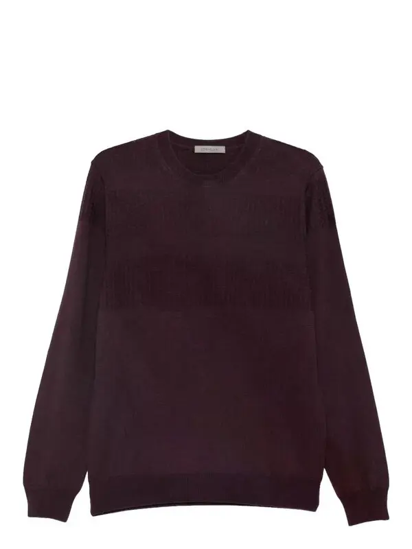 Corneliani Textured Knit Sweater - Purple