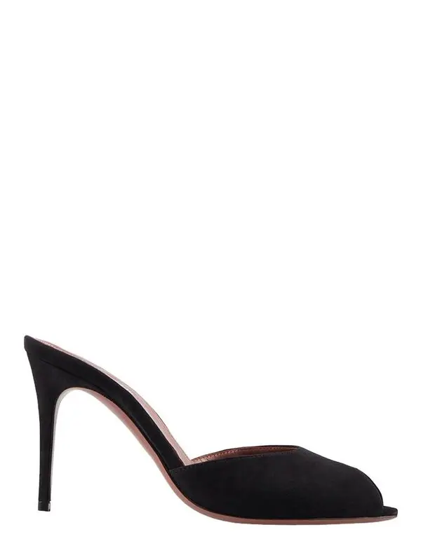 Paris Texas Vera Open Toe Mule 85 - Black